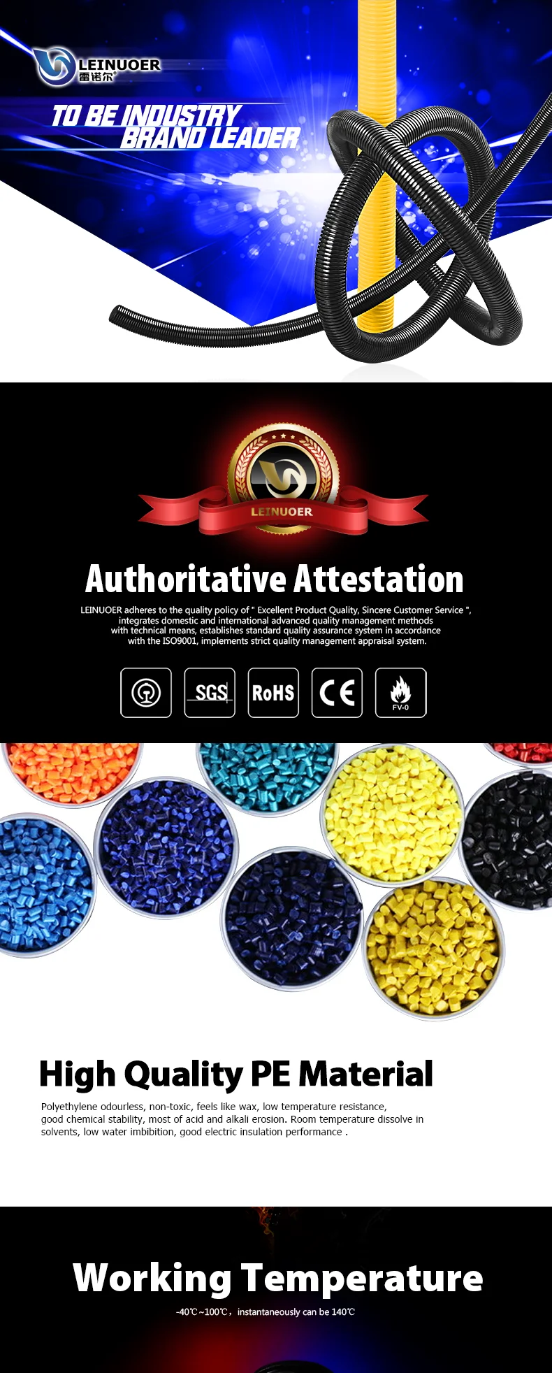 PE Polyethylene Cable Conduit - Flexible & Durable Protection