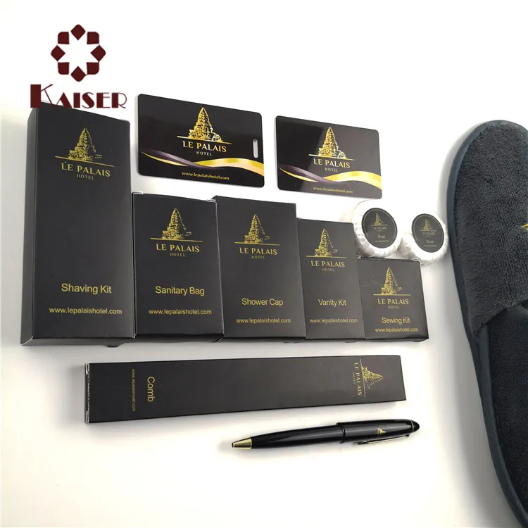 Hotel Amenities Set - Premium Black Box Packing Solutions
