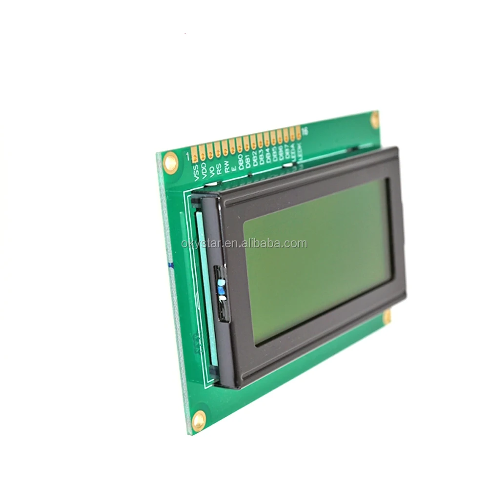 16x4 Programmable Lcd 1604 16x4 Lcd Display Yellow Green - Buy Lcd Display Module,Lcd Module ...
