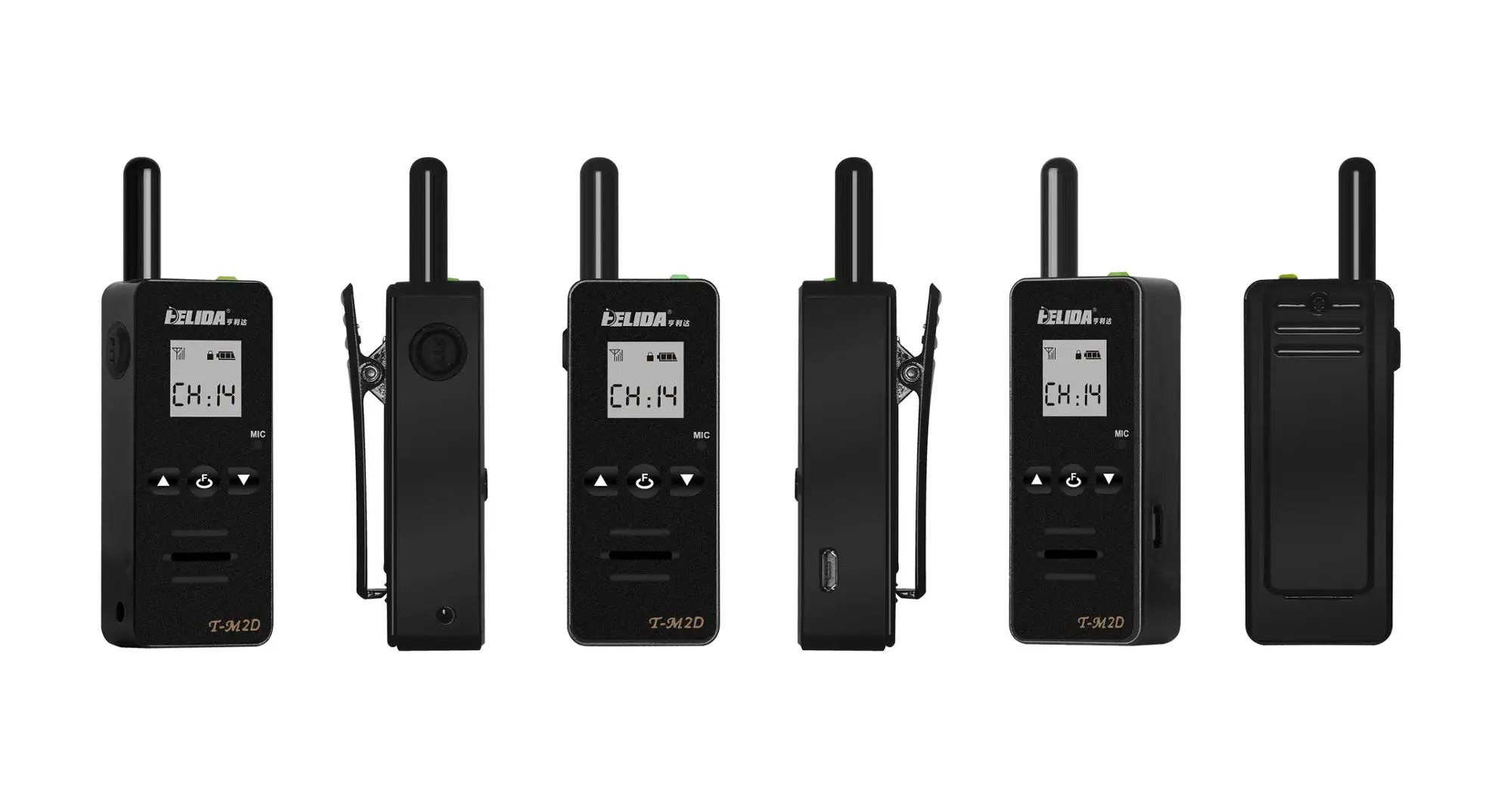 Mini Walkie Talkie With Texting Helida T M2d 128 Ch Two Way Radio Frs Gmrs Uhf 400 520mhz Buy