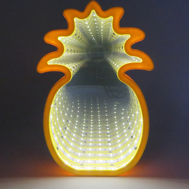 Led Green Christmas Tree Tunnel Infinity Mirror Light For Christmas ...