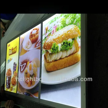 Light Up Menu Menu Signs Menu Display Fast Food Menu Board Menu Light ...