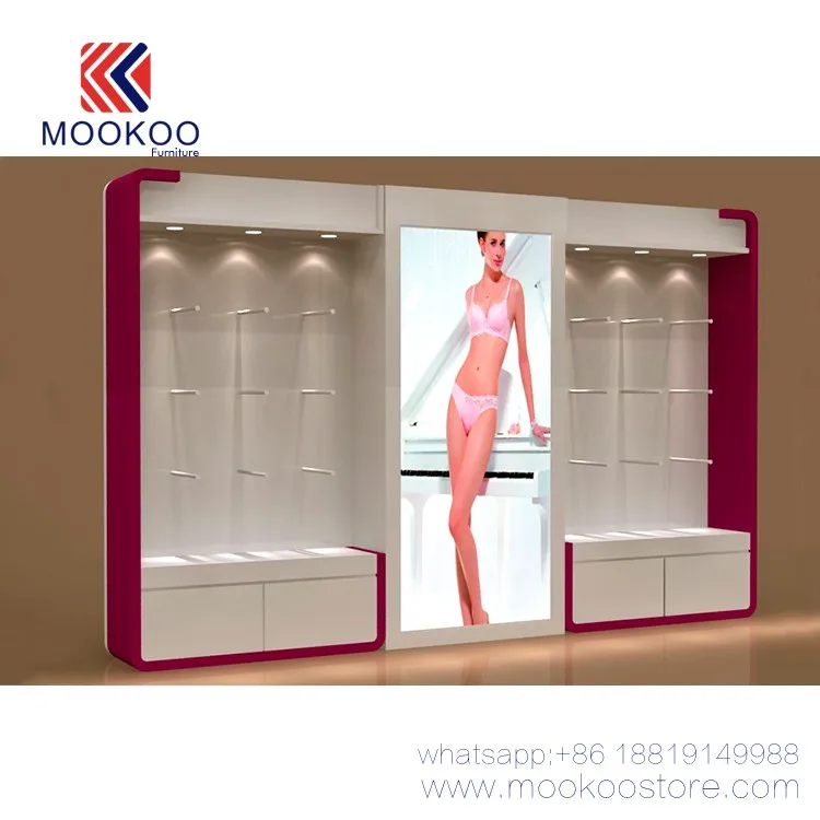 Wooden Display Cabinet For Bra Boutique Lingerie Store Showcase - Buy ...