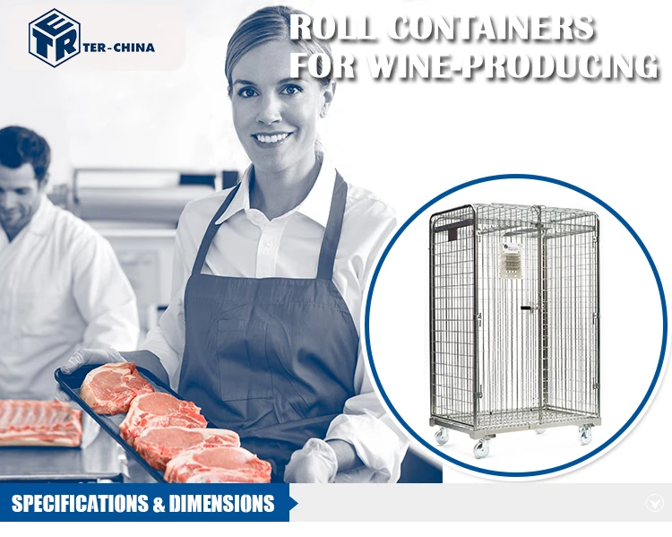 Meat Trolley Roll Cage Container Big Size To Hang Carcasses - Buy Meat ...
