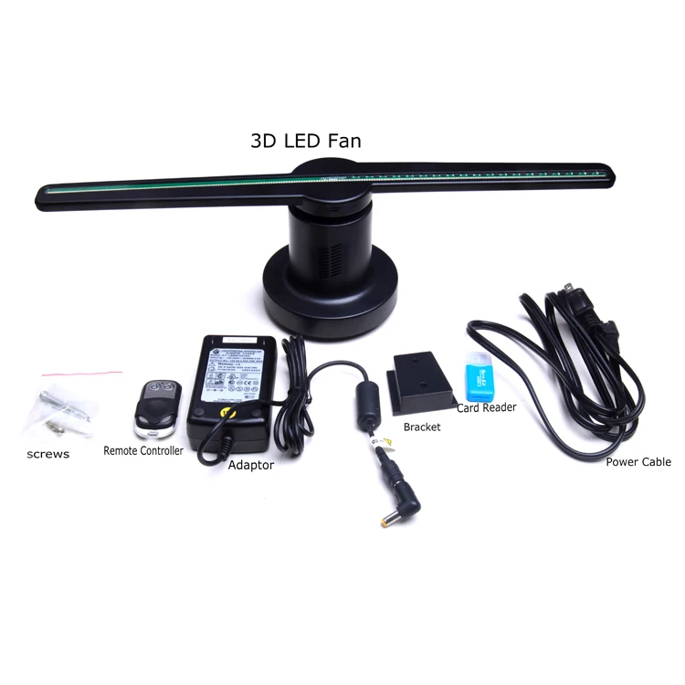 3d Spinning Technology Led Fan Hologram Led Display - Buy Hologram Led ...