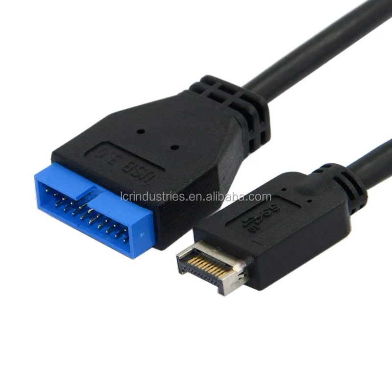 Usb 3.0 20 Pin Header To Dual Usb 3.0 Female Y Splitter Extension Cable ...