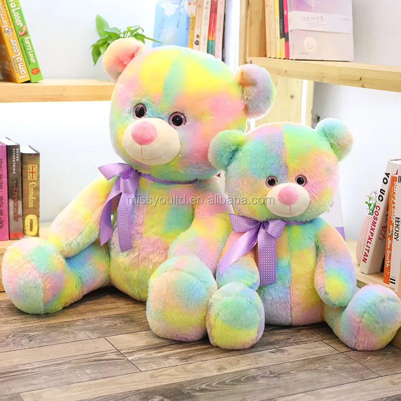 Missu Plush Soft Rainbow Teddy Bear With Coloutful Long Plush Teddy ...