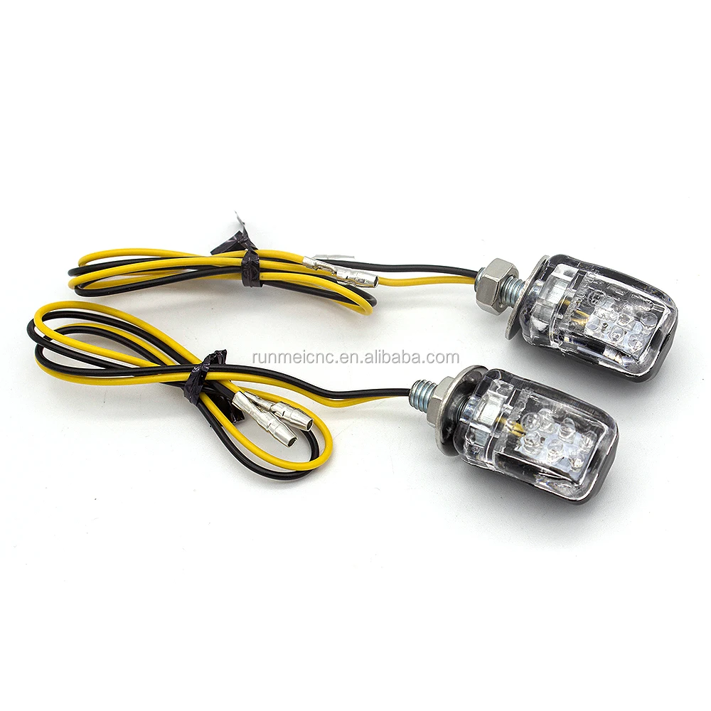 Universal 12v Abs Plastic Material Motorcycle License Plate Led Light ...
