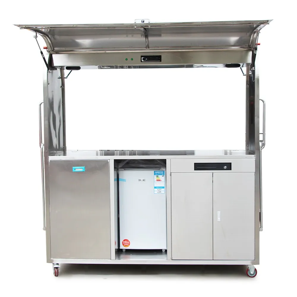 Cct190 Stainless Steel Mobile Coffee Cart - Buy Coffee Cart,Mobile ...