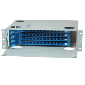 2u 48 Port Rack Mount Odf Optical Distribution Frame With Splice Tray ...
