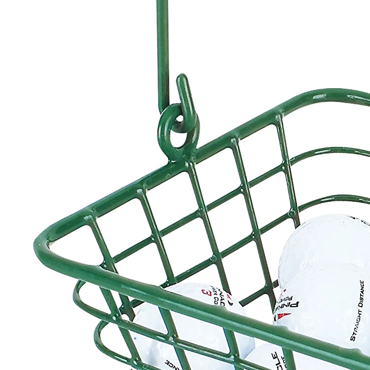 Green Small Golf Ball Wire Basket,Metal Material Ball Container - Buy ...