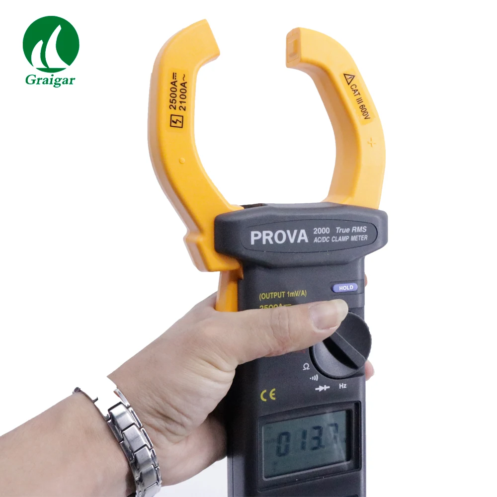 PROVA-2000 AC/DC Clamp Meter Digital Clamp Meter with True RMS ...