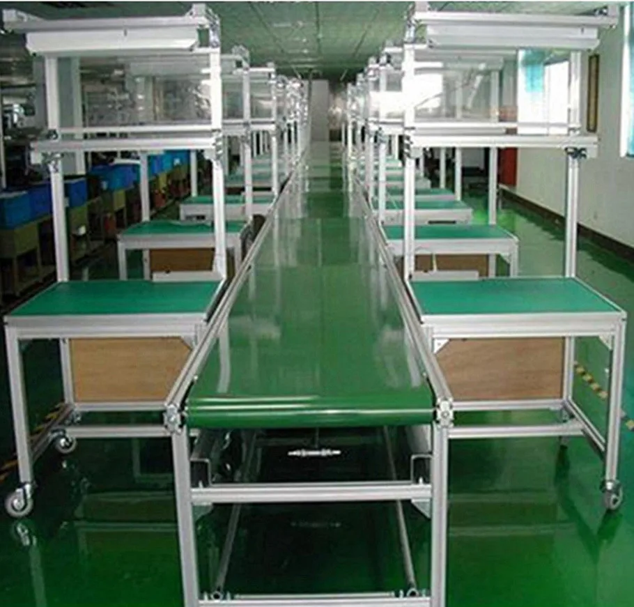 Small Electronics Belt Conveyor Assembly Line Pvc Factory Ce Provided ...