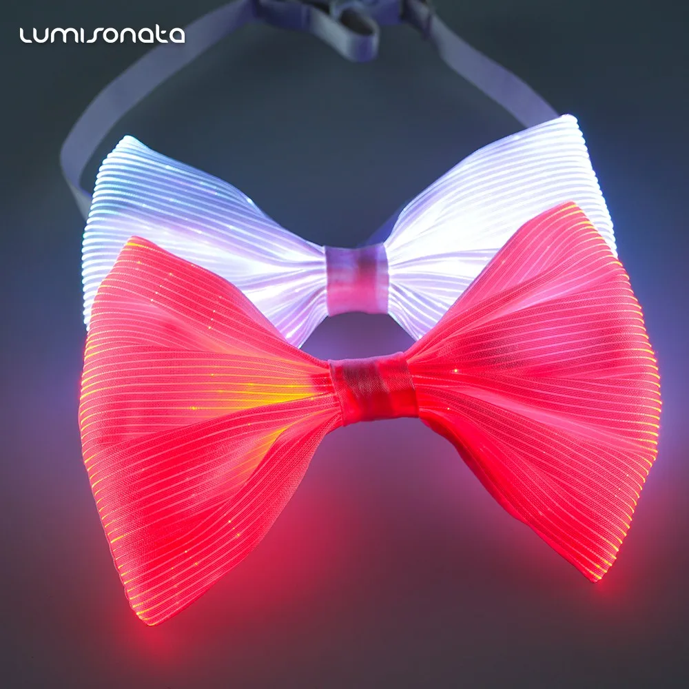 Fantastic Fiber Optic Glow in the Dark LED Party Bow Tie
