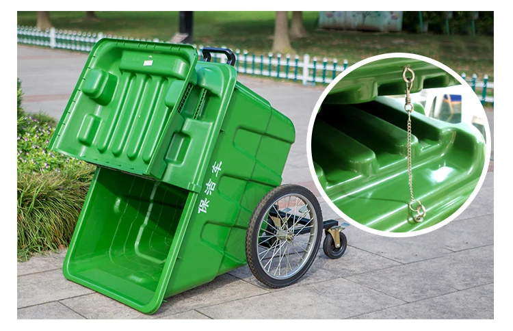 400L HDPE Waste Bin - Durable & Sustainable Public Solution