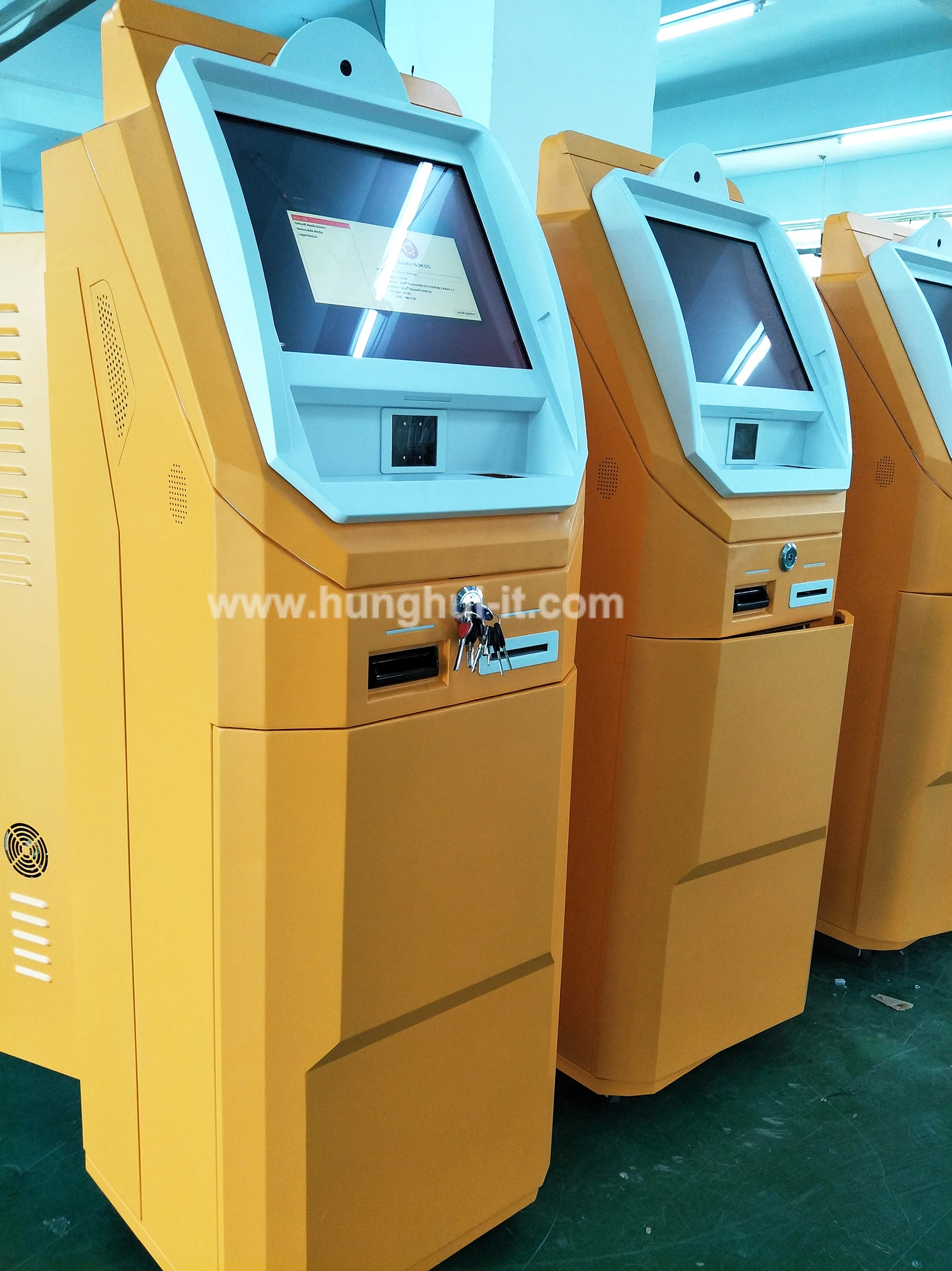 19inch Touch Screen Payment Kiosk Bitcoin Atm Machine With Cash Reycle ...