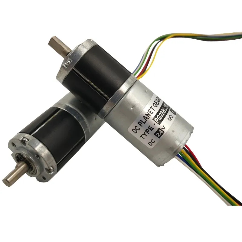 28mm 12v 24v Geared Brushless Dc Motors 1500rpm With Planetary Gearbox ...