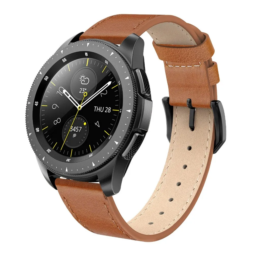 20mm Width Leather Straps For Samsung Galaxy Smartwatch 42mm Men Gear ...