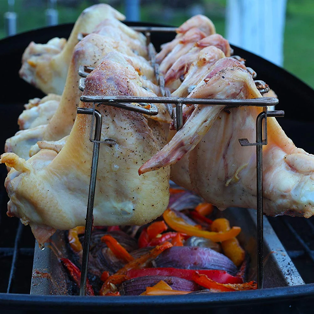 Stainless Steel Chicken Drum Rack Cave Tools Chicken Wing & Leg Rack ...
