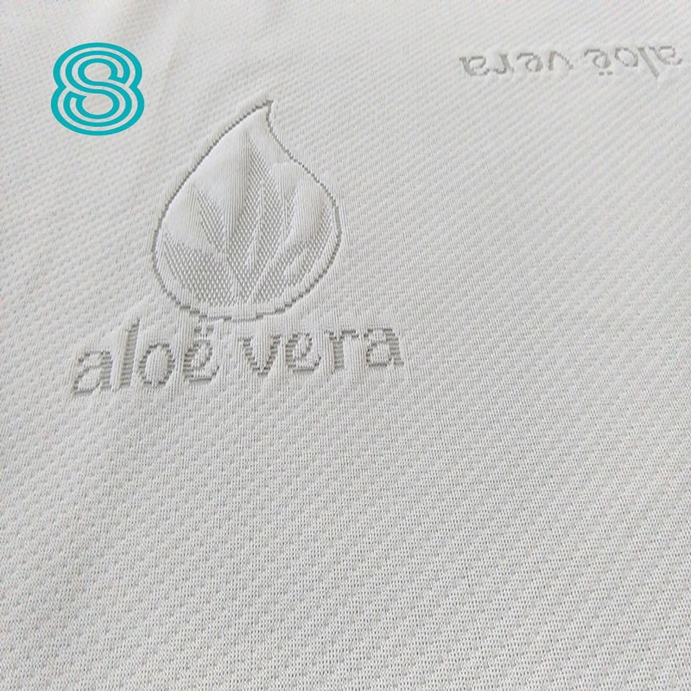 45% Aloe Vera Fiber 54% Polyester Knitting Ticking Fabric