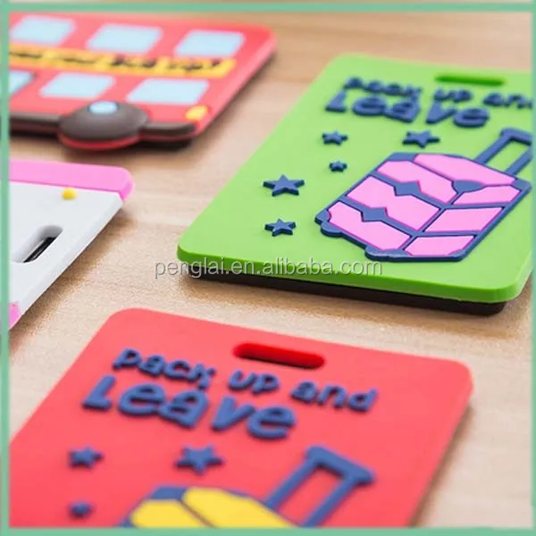 2018 Custom Soft Pvc Travel Baggage Bag/handbag Tag/silicon Rubber ...