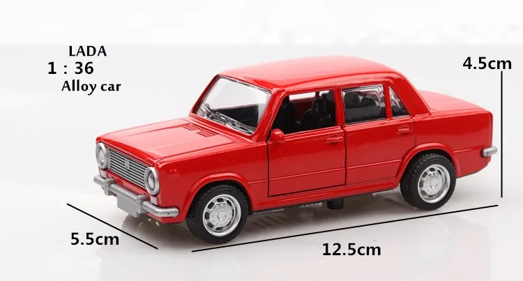 LADA 1:36 Scale Car Models - Diecast Metal Alloy Toys