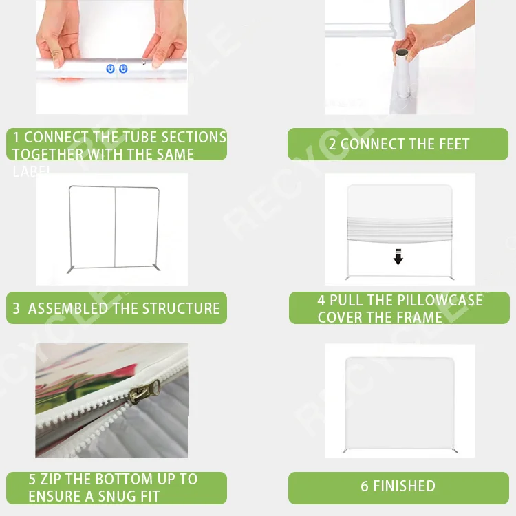 Foldable Aluminium Frame Portable Backwall Backdrop Photography Studio ...