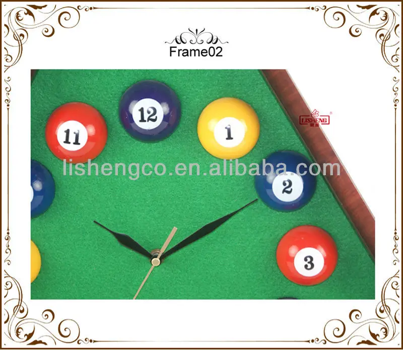 Billiard Ball Triangle Clock B8071-1 - Buy Triangle Clock,Billiard ...