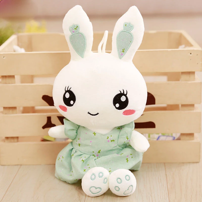 Japanese Realistic Sensitivity To White And Pink Rabbit Plush Toys ...