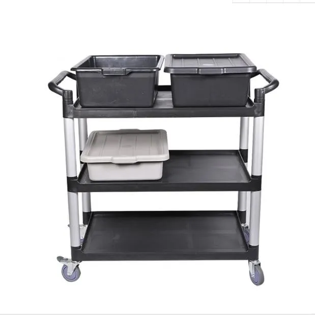 Plastic Utility Cart - Ideal for Food Service & Hospital Use