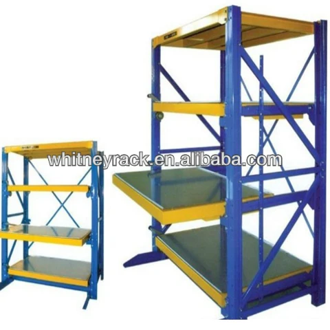 Industrial Roll Out Rack Shelves for Spare Parts Storage