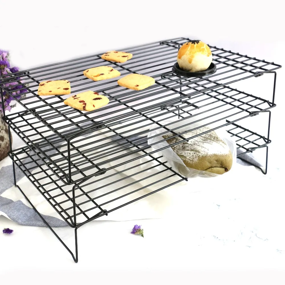 Wholesale Kitchen 3 Tier Metal Stainless Steel Wire Bakery Bread Bake ...