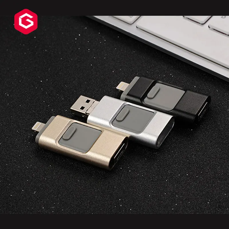 Cheap Pendrive Multi Functional 3 In 1 Otg Usb Flash Drive 8gb 16gb ...