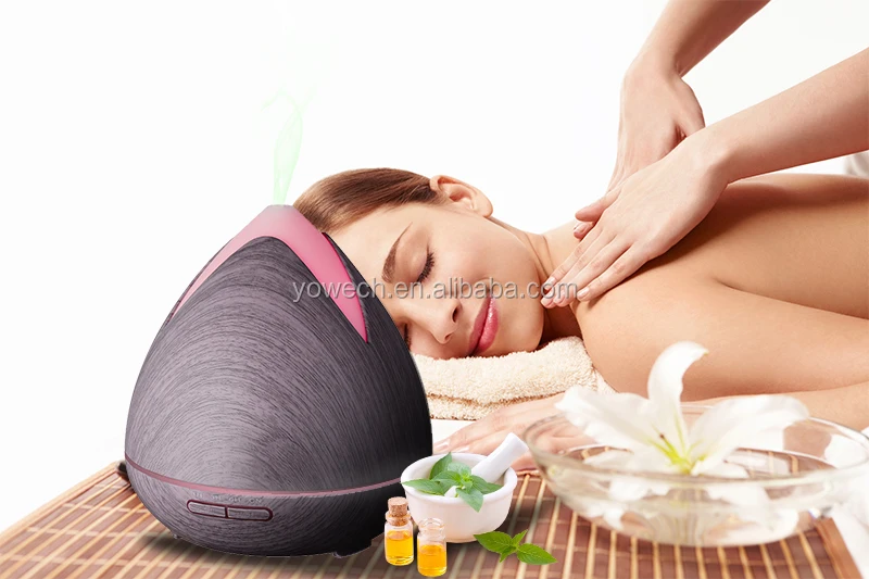 Yowech Patent 24v Plug-in Automatic Light Wooden Essential Oil Diffuser Humidifier Voiceless ...