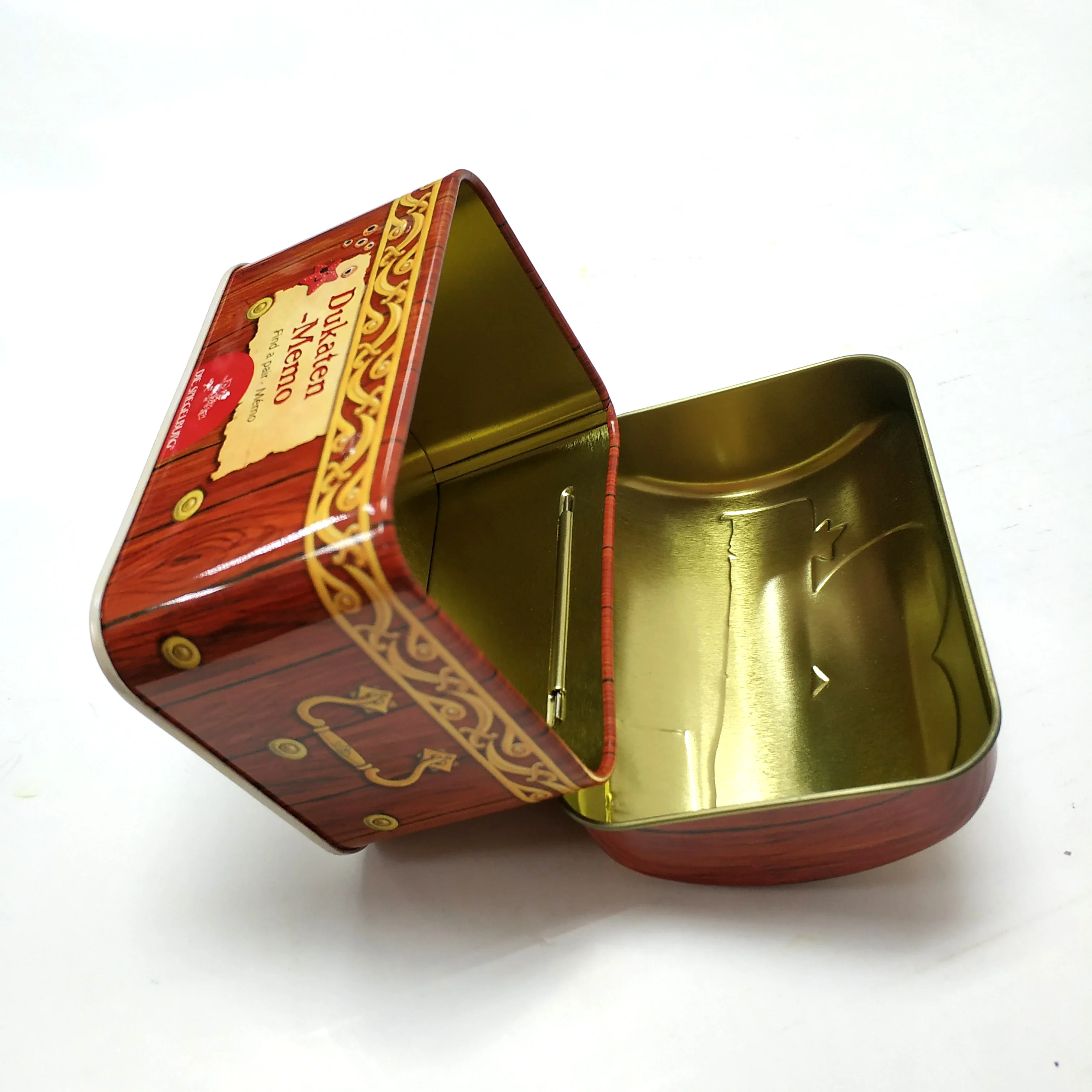 Beautiful Irregular House Shaped Metal Gift Tin Box Custom Tin Box ...