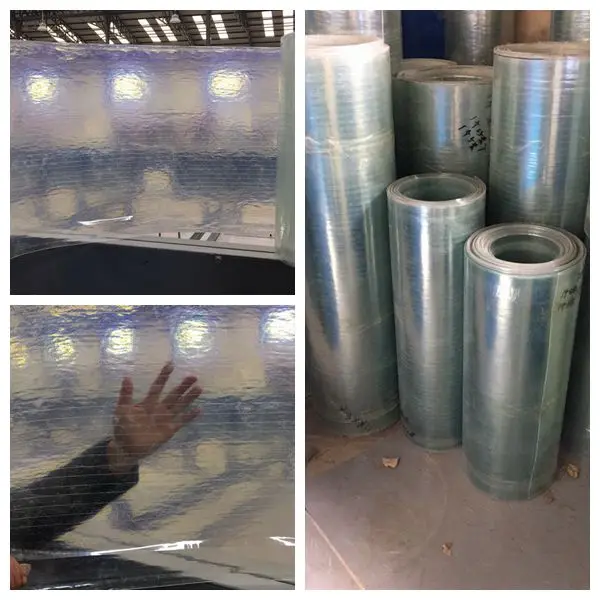 1mm Clear Frp Grp Transparent Flat Roof Sheet Greenhouse