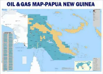 Papua New Guinea Oil & Gas Map - Buy Map Oil Gas Petrochemical Product ...