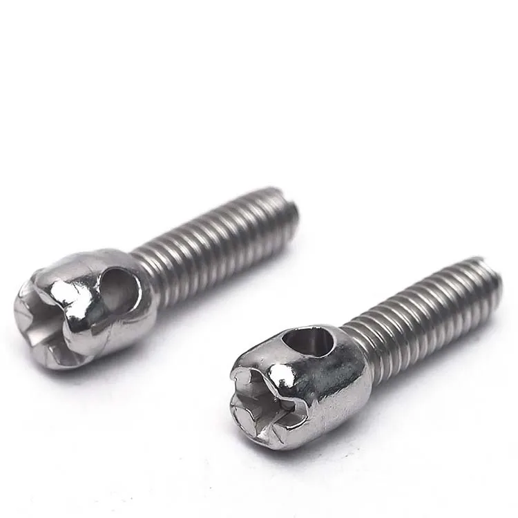 M3, M4, M5 Nickel Plated Carbon Steel Lead Sealing Screws for Electric ...