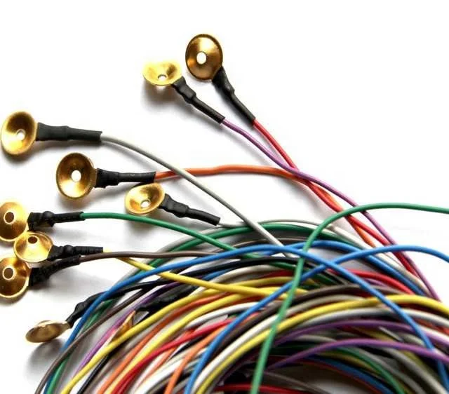 Gold Cup Eeg Lead Wire Eeg Emg Ekg Cable Brain Electrode Eeg Cable ...