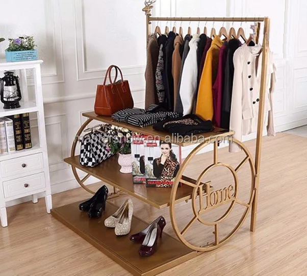 Rak Display Pakaian High End Kustom Untuk Wanita,Kabinet Display ...