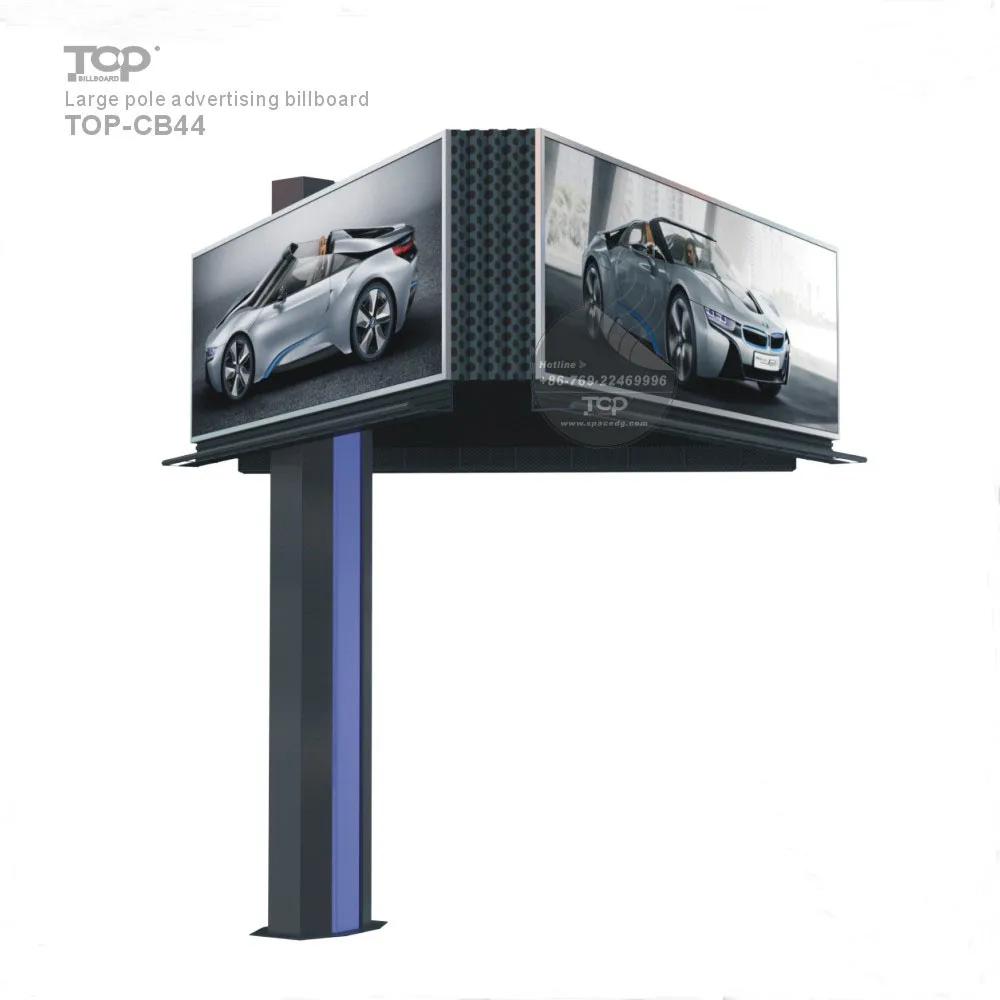 Outdoor Large Pole Three Sided Tri-vision Advertising Billboard - Buy ...
