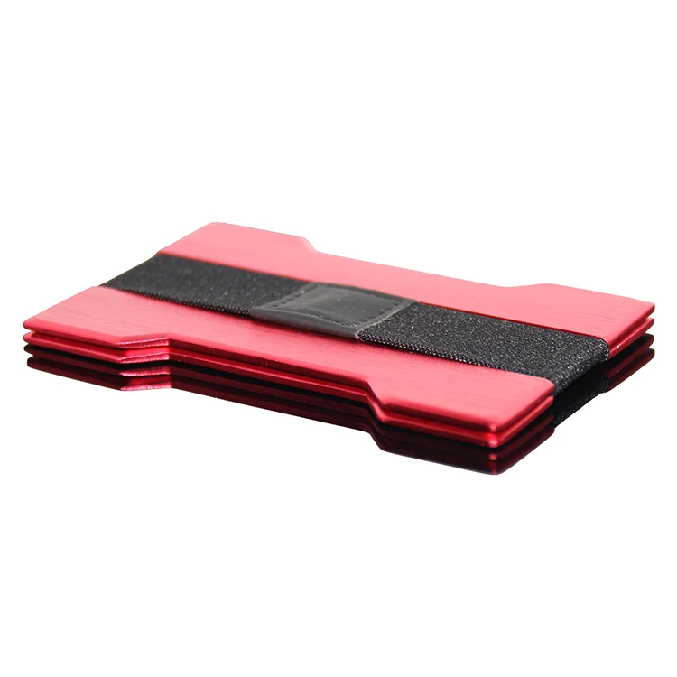 New Slim Aluminum Credit Card Holder With Elastic Band - Buy Card ...