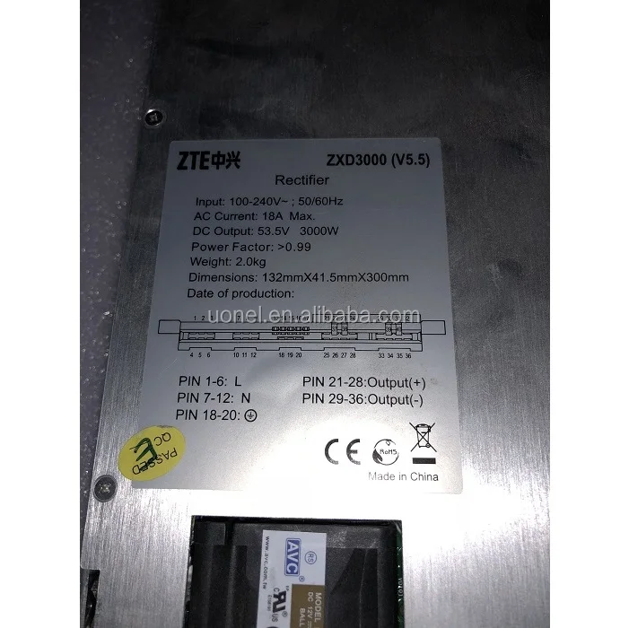 53.5V 3000W Rectifier Module ZXD3000 for ZXDU68 Power System