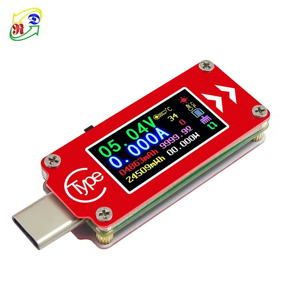 Rd Type-c Tc64 Dc Usb Voltage Current Tester Voltmeter Ammeter Pd ...