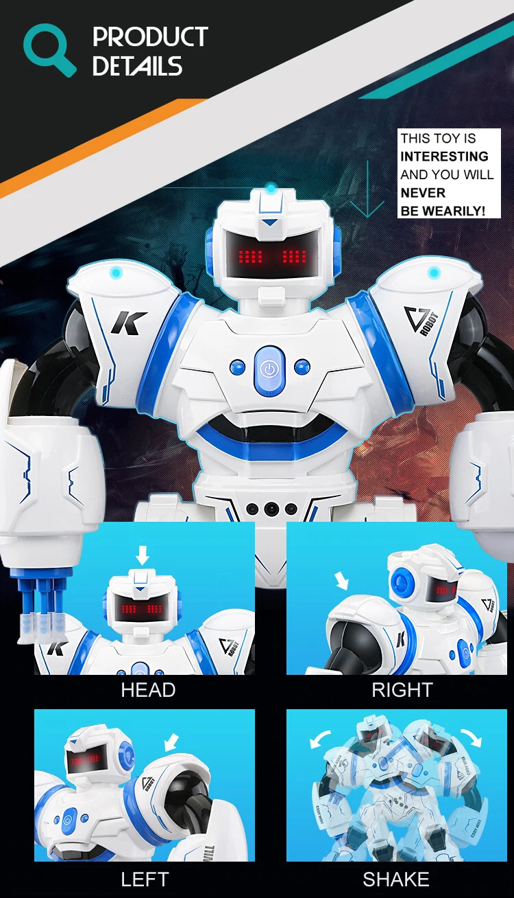 Gesture Touch Sensor Battle King Remote Control Fighting Robot With Arm ...