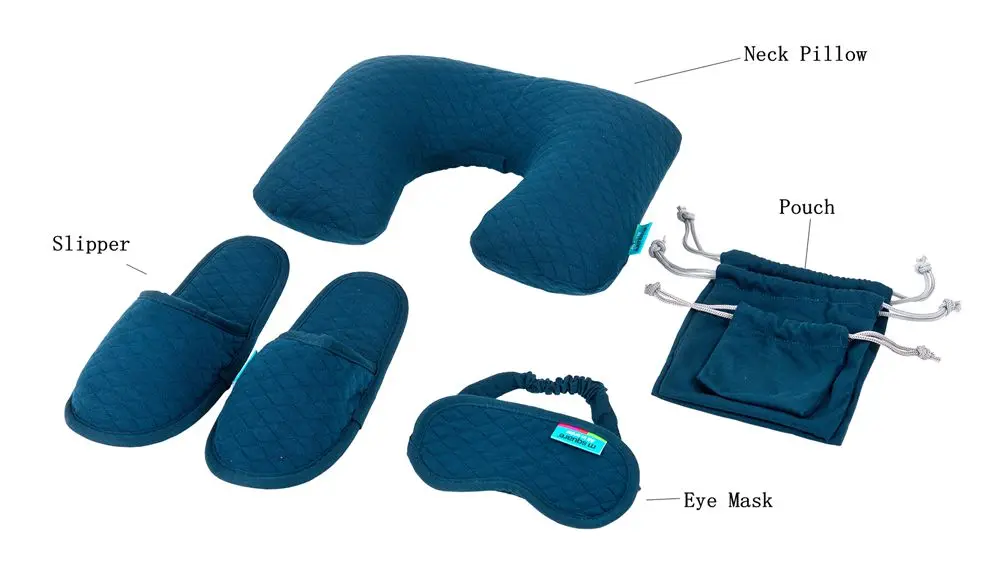 3 In 1 Comfort Airline Inflight Travel Kit Personalized Hanging ...