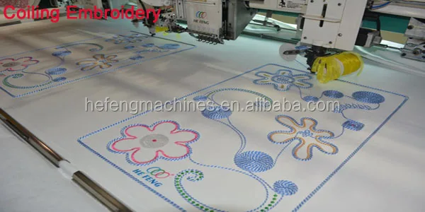 12 Heads 9 Colors Hefeng Coiling Cording Computeriezd Embroidery ...