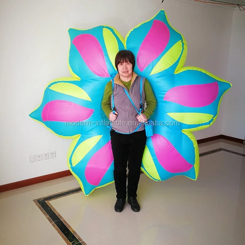 Carnival Dancing Performance Inflatable Christmas Snowflake Costume for ...