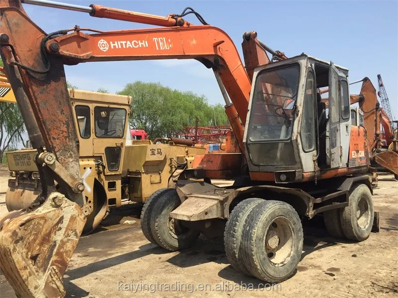 10 Ton Original Excavator Hitachi Ex100wd Japan Used Wheel Excavator ...