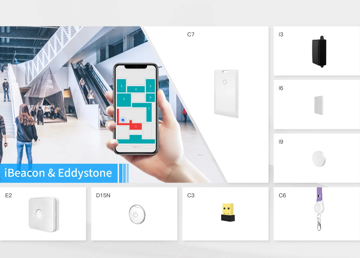 Minew C10 RFID Credit Bluetooth Smart BLE Ibeacon ID Tag